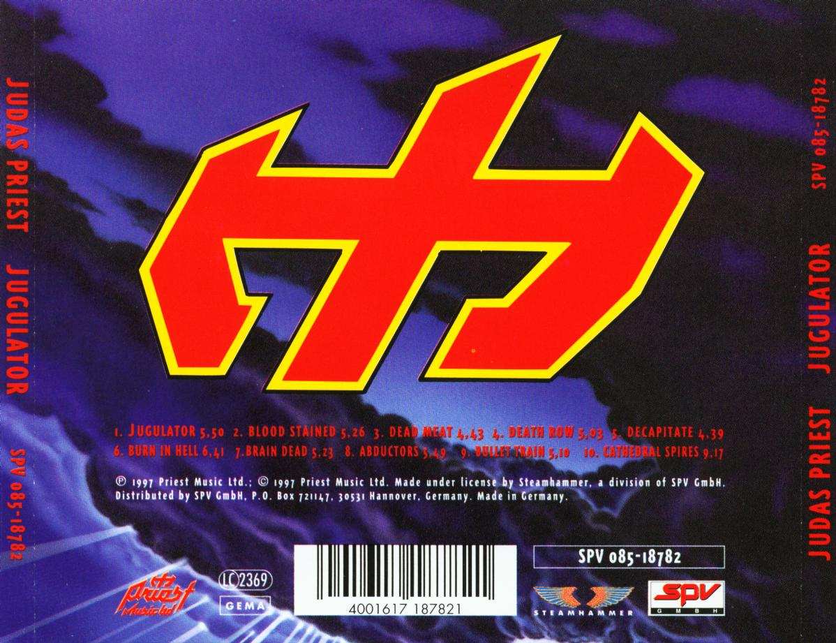 Judas Priest Jugulator : Back | CD Covers | Cover Century | Over 1.000. ...